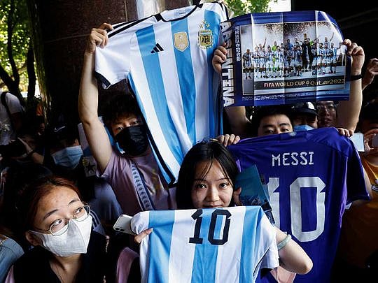 Lionel Messi gets rockstar welcome in China ahead of Australia friendly