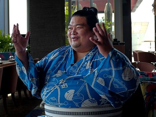 Watch: Dubai gets a taste of Sumo with wrestler and actor Hiroki from ...