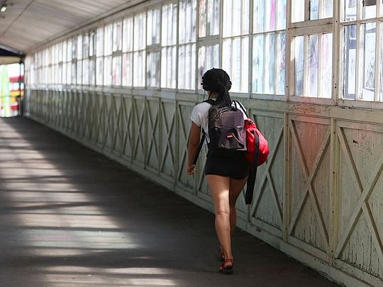 Woman's leg amputated after being trapped under a moving walkway in a ...