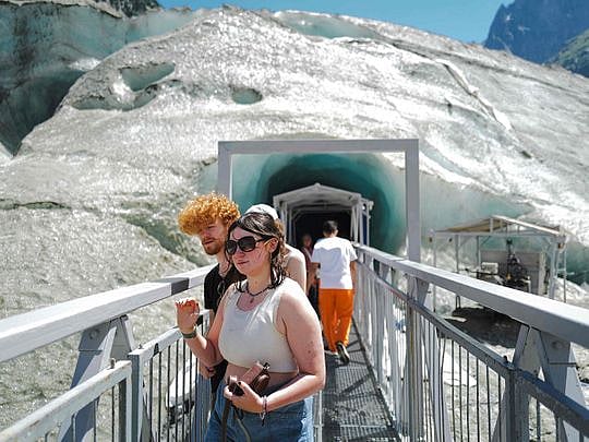 A look inside the majestic ice caves of Mer de Glace