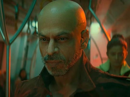 Shah Rukh Khan goes bold and bald in the new poster of 'Jawan'