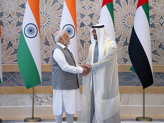 UAE President Sheikh Mohamed meets Indian Prime Minister Narendra Modi ...