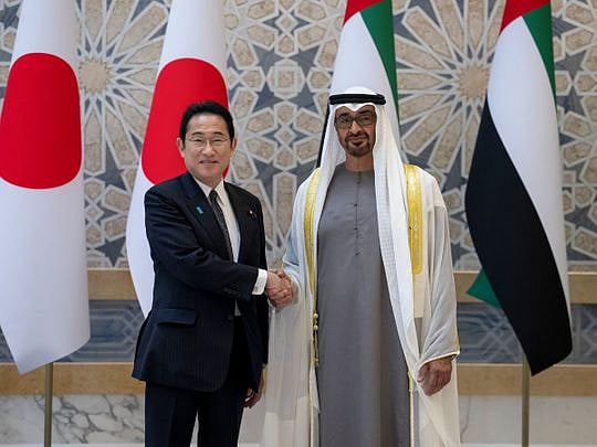 UAE President hosts official reception ceremony for Japanese PM's visit