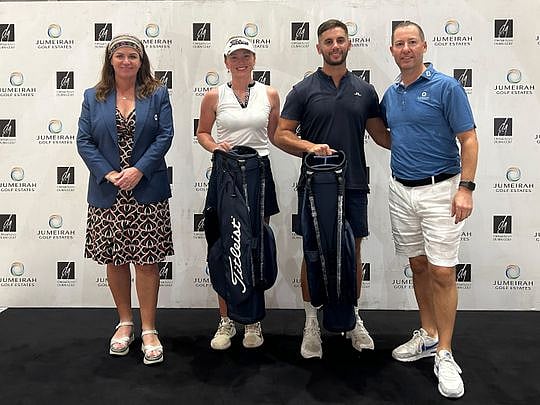 'Open Championship Scramble' won by duo Annabel Ayres and Bradley Webb