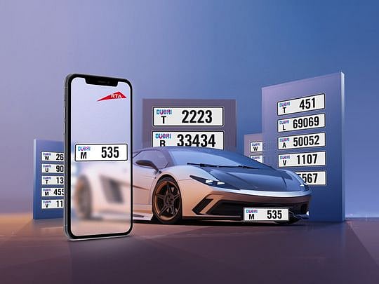 Dubai RTA to hold online auction of 350 premium number plates for ...