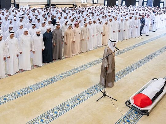 Video: UAE President attends Sheikh Saeed bin Zayed funeral prayer