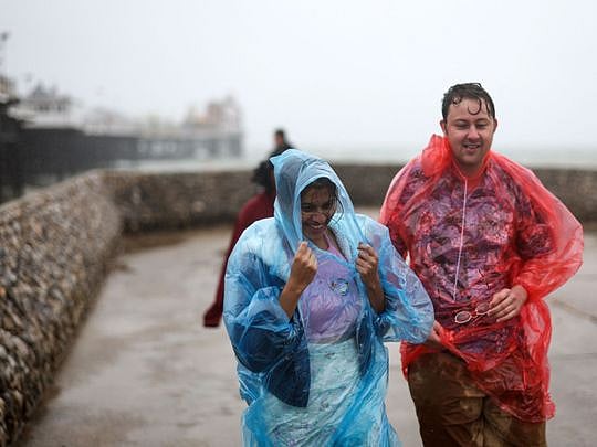 In photos: Storm Antoni brings rain and high winds to the UK