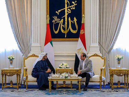 UAE and Egyptian presidents discuss brotherly ties