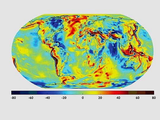 Gravity varies around the world. Here's where it changes the most