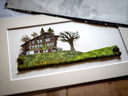 Photos: Swiss paper cutting artist takes the scissors to old ways