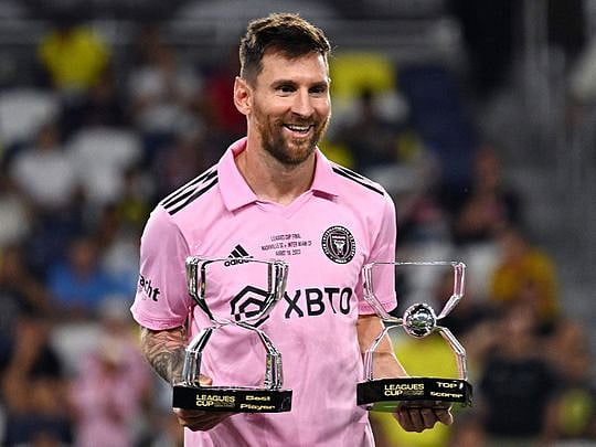 After first taste of glory, Messi's Miami target treble