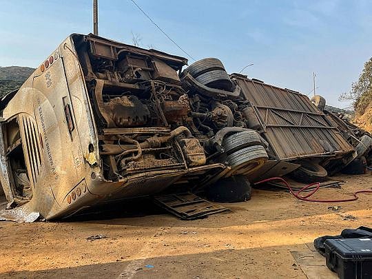 Seven Brazilian football fans killed, dozens injured in bus crash