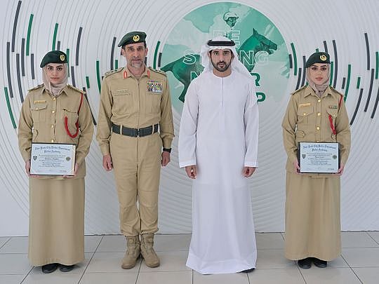 UAE: Sheikh Hamdan praises Dubai policewomen who graduated with ...