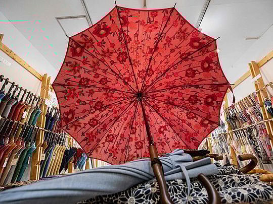 Heat brings hope for Tokyo's handmade umbrella maker