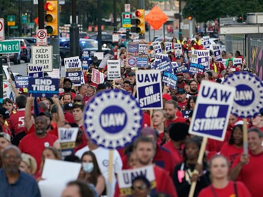 Automakers, UAW spend strike’s first day in war of words