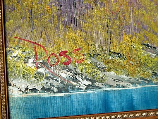 First Bob Ross TV painting, completed in a half an hour, goes on sale ...