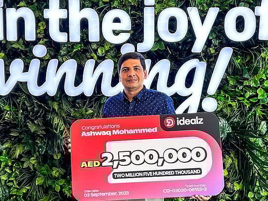 Ashwaq Mohammed wins Dh2.5 million in cash with Idealz