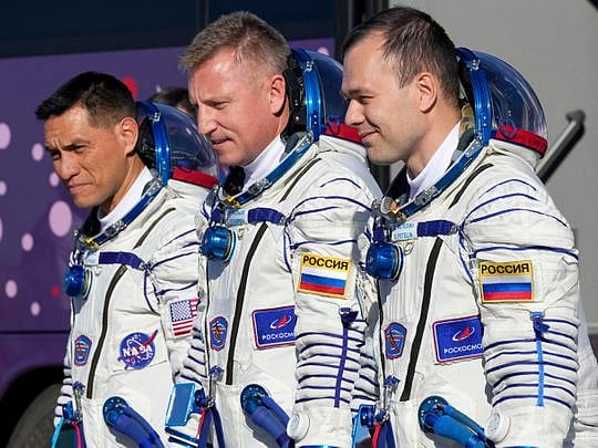 Three astronauts return to Earth after a year in space