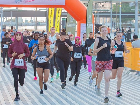 Over 300 female athletes compete in first stage of Women Running Race