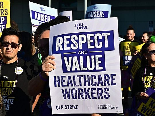 More than 75,000 US healthcare workers begin 3-day strike