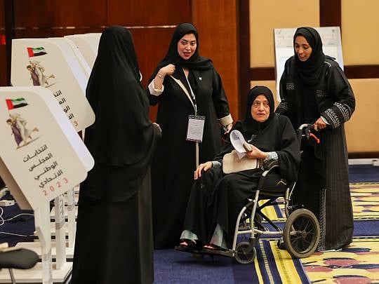 First photos: Voting for UAE Federal National Council election kicks off