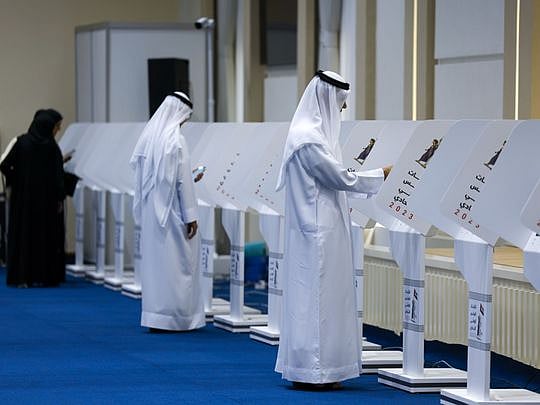 'Good turnout' as early voting starts in UAE’s first hybrid Federal ...