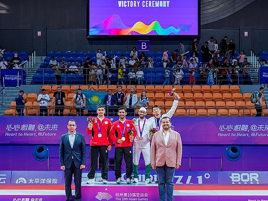 Khaled Al Shehi wins second gold for UAE at the Asian Games