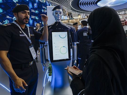 Gitex 2023: Robot that can analyse travellers’ body language at Abu ...