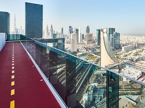 Look: World's highest running track on a Dubai building gets Guinness ...