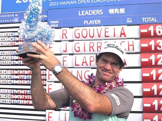 Three-shot victory for Ricardo Gouveia in Hainan, China
