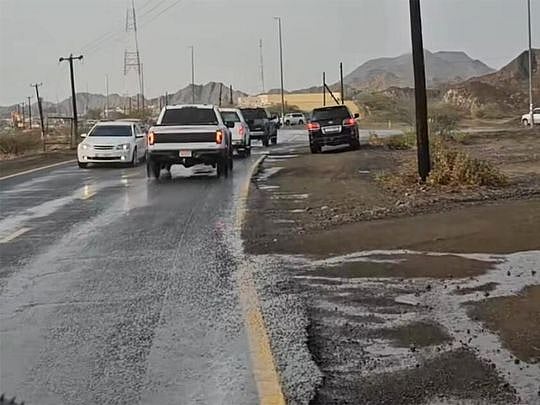 UAE weather: Hail in Fujairah, heavy rain in Ras Al Khaimah and Al Ain