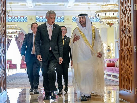 Dubai’s Sheikh Maktoum, Singapore PM Lee Hsien Loong discuss economic ties