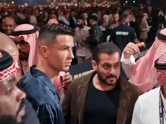 Watch: Did Cristiano Ronaldo ignore Bollywood star Salman Khan at a ...