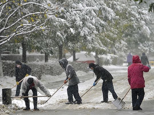 Northeast China sees first major blizzard this season and forecasters ...