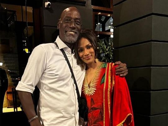 Designer Masaba celebrates Diwali with dad, legendary cricketer Viv ...