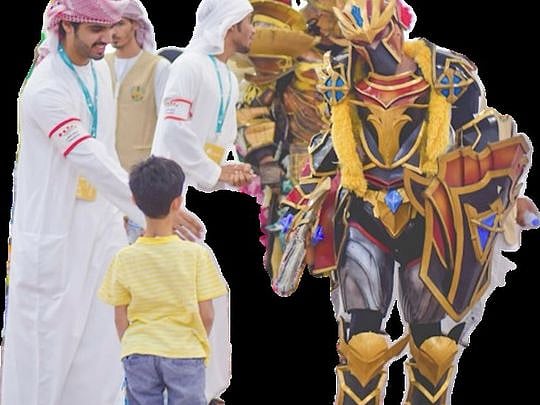 Characters from legends and novels welcome visitors to the Al Ain Book ...