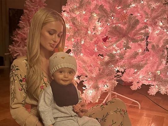 Socialite Paris Hilton celebrates baby girl with a ‘pink Christmas’