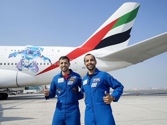 Watch: Onboard Emirates’ special flight across UAE to honour astronaut ...