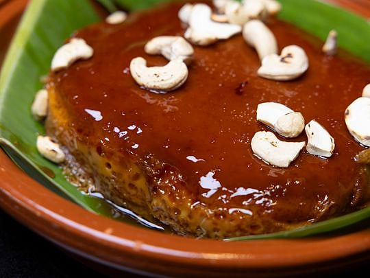 Sri Lankan Watalappan or cardamom-spiced coconut custard