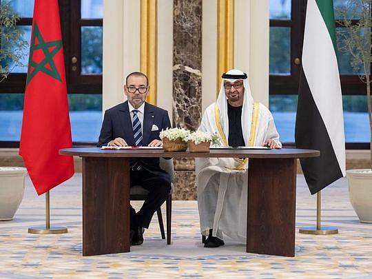UAE President and King of Morocco sign declaration for a strong and ...