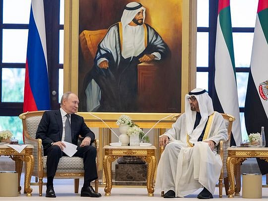 UAE President welcomes Russian President Putin on state visit to the UAE