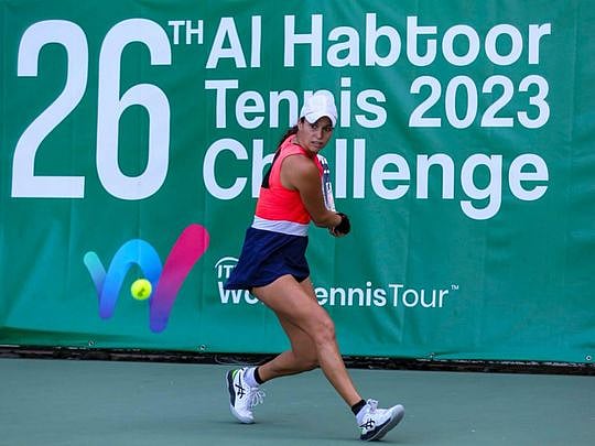 The day of the qualifiers at Al Habtoor Tennis Challenge
