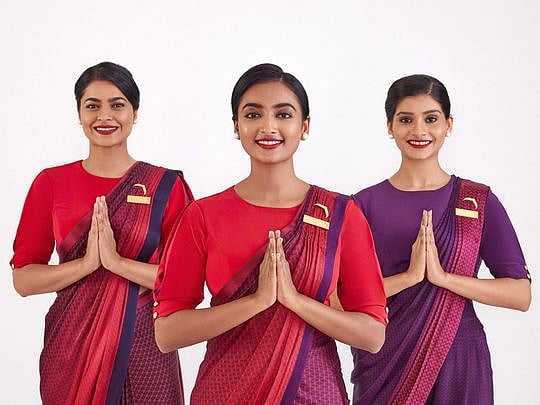 Tata Group's Air India new cabin crew uniforms designed by Manish Malhotra