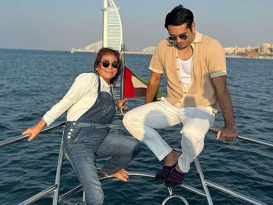 Photos: Filipino actor Gerald Anderson on a Dubai holiday with his mother