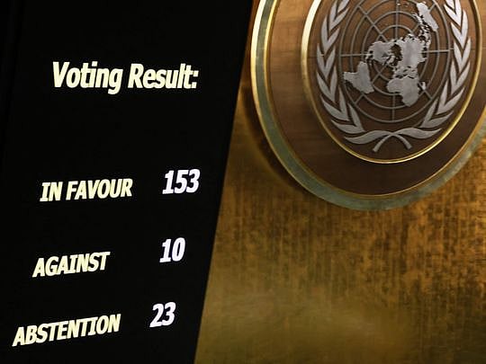 UN General Assembly votes overwhelmingly to demand a humanitarian ...