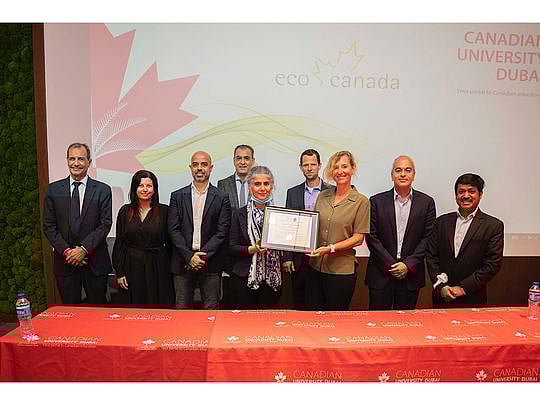 CUD environmental programme becomes first in the Middle East to receive ...