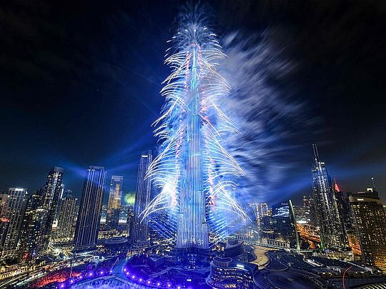 Look: Dubai celebrates New Year from the iconic Burj Khalifa