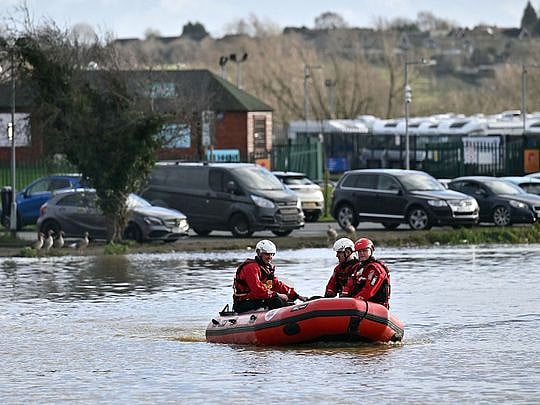 Photos: Storm Henk causes flooding and travel disruption in UK