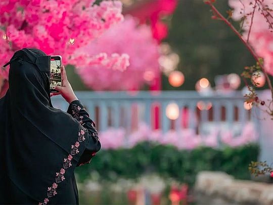Look: Explore Jeddah's Japanese Sakura Garden for cherry blossoms ...