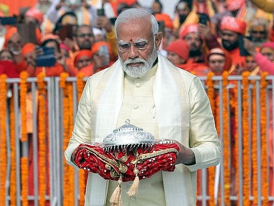 India's Modi opens Hindu temple in Ayodhya in a grand event ahead of ...
